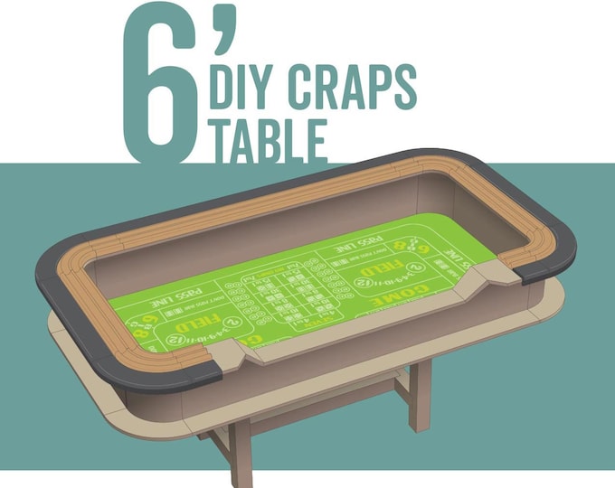 Craps Table (affordable/portable) Includes Literally Everything but ...