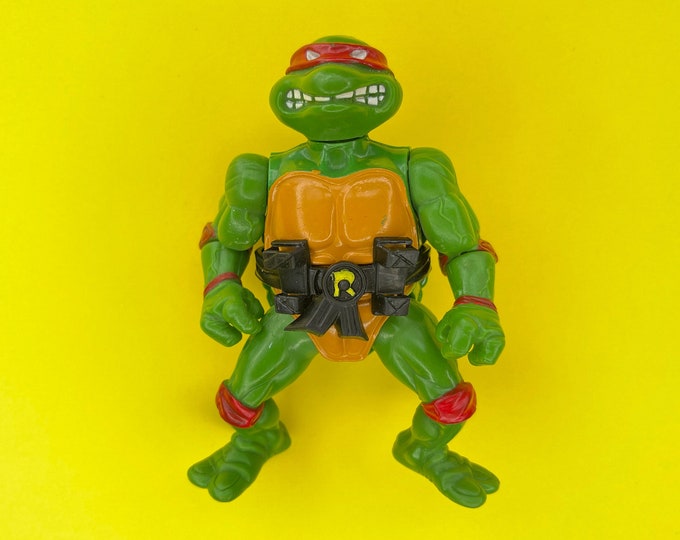 1988 Raphael, Teenage Mutant Ninja Turtles, Playmates, With Belt, No ...