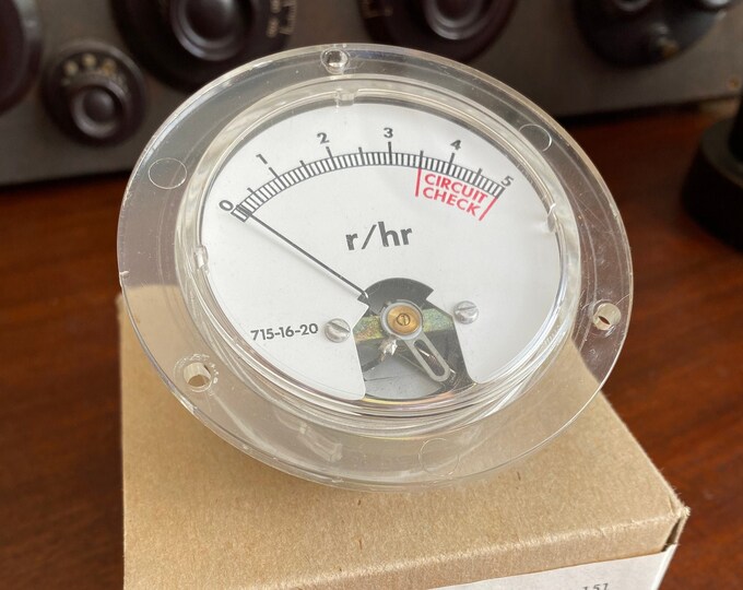 1960's New Old Stock Radiation Gauges, Meters, Great for Steampunk ...