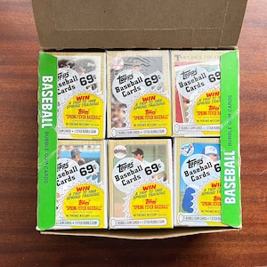1987 Topps Baseball (2) Cello Packs, (62) Cards Total - Etsy