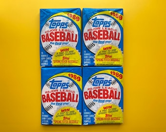 1990 Topps Baseball Wax Packs Unopened Lot Of 4 - Etsy