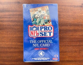 NFL Football 1990 Pro Set Card Box 36 Wax Packs Sealed - Etsy