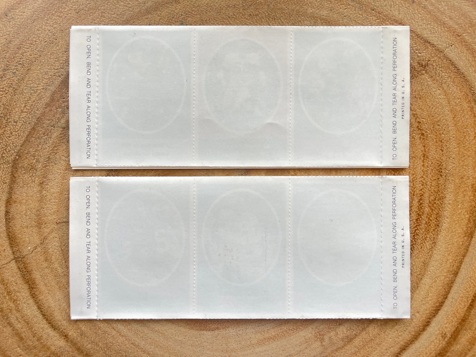 1972 Sunoco DX Football Sticker-stamps, Lot of (4), (9) per Tri-fold ...