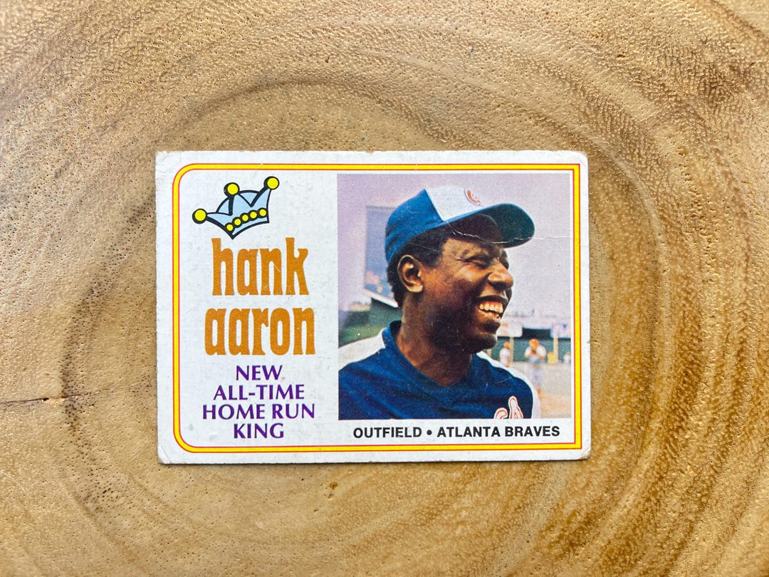 1974 Hank Aaron #1, Topps Baseball, New All-time Homerun King, Low ...