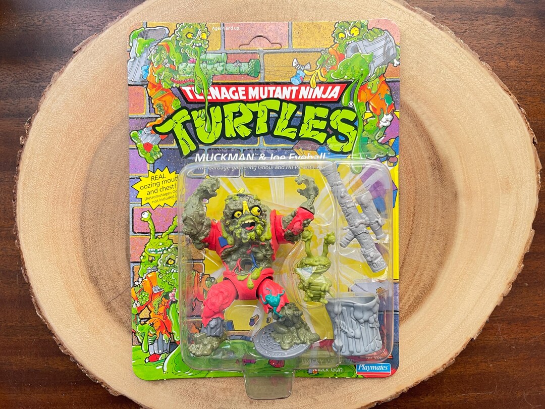 1990 Teenage Mutant Ninja Turtles, Muckman & Joe Eyeball, Playmates ...