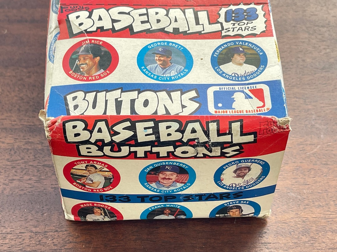 1984 Major League Baseball Buttons, Lot of (4) Packs, Fun Foods, Pin ...