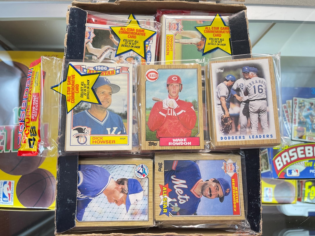 1987 Topps Baseball Rack Pack - (2) Rack Packs, 49 Cards per Pack, 98 ...