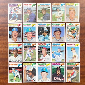 1977 Topps Baseball Cards, Lot Of 20 - Etsy