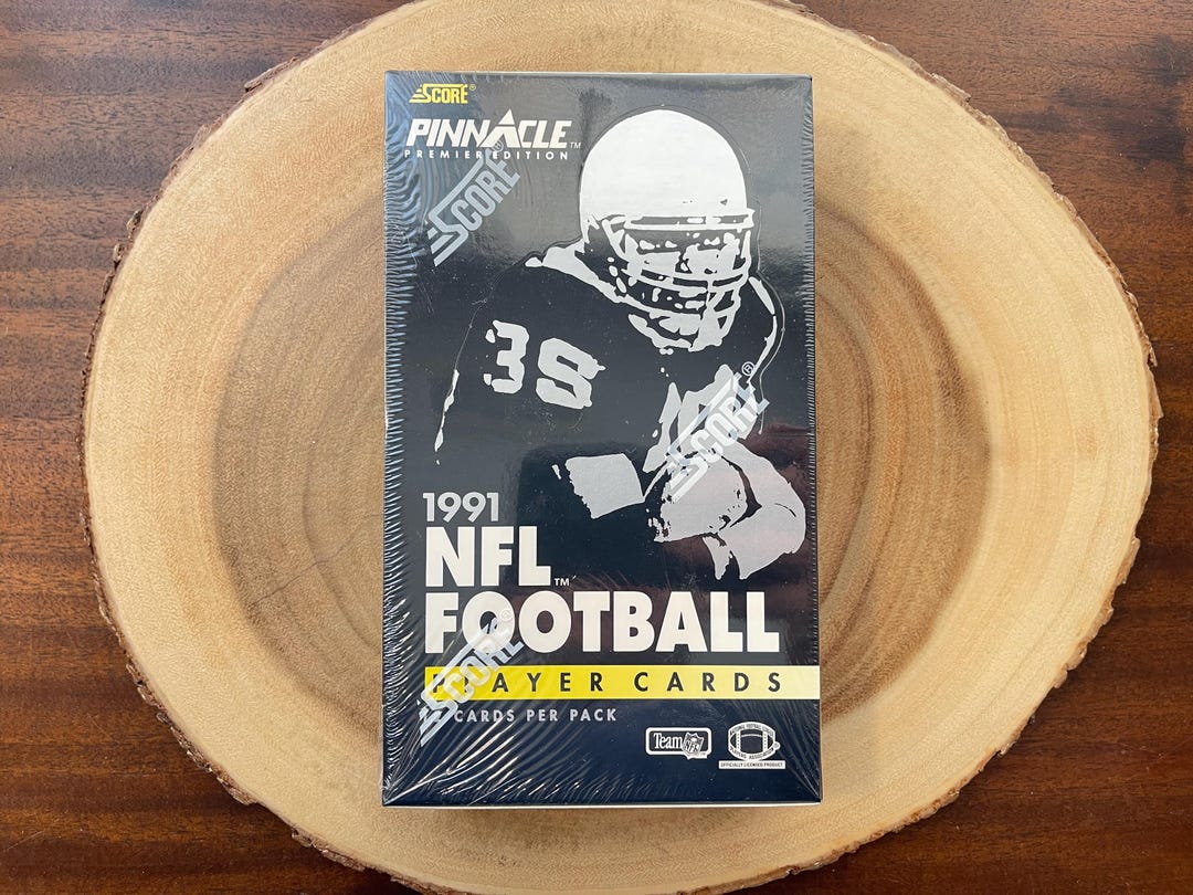 1991 Pinnacle Football Cards, Factory Sealed Box, 36 Packs, 12 Cards ...