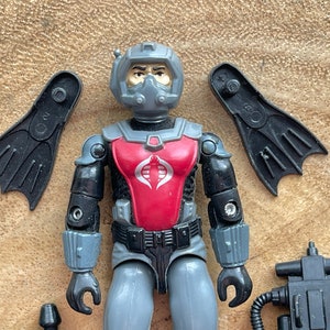 1985 G.I. Joe, EELS, Cobra Frogman, Hasbro, With Some Accessories, ARAH ...