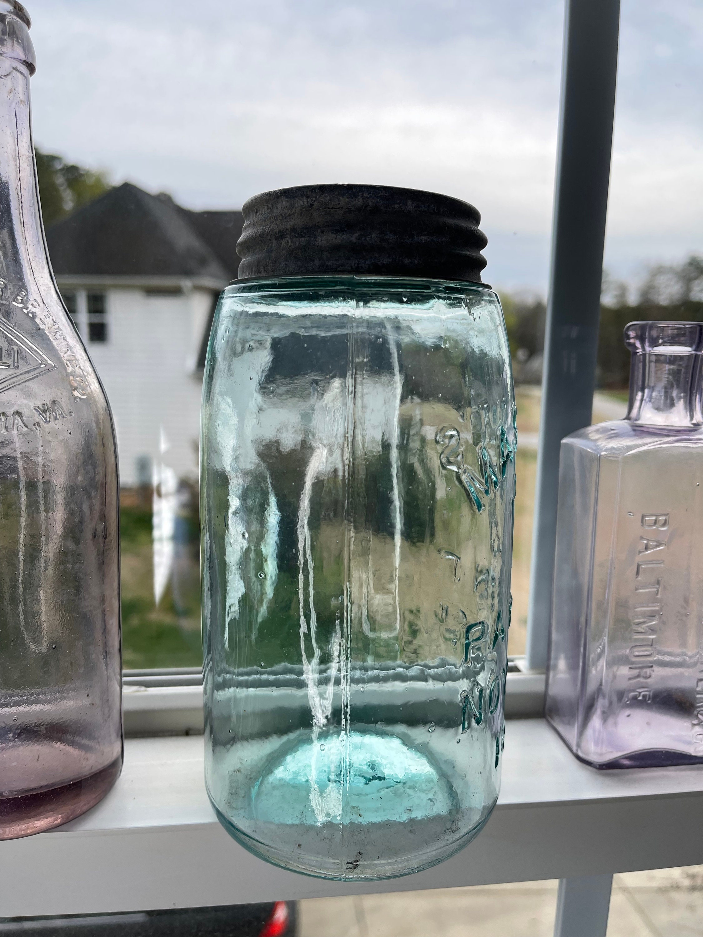 Keystone Vintage Quart Mason Jar Mason's Patent Nov. - Etsy