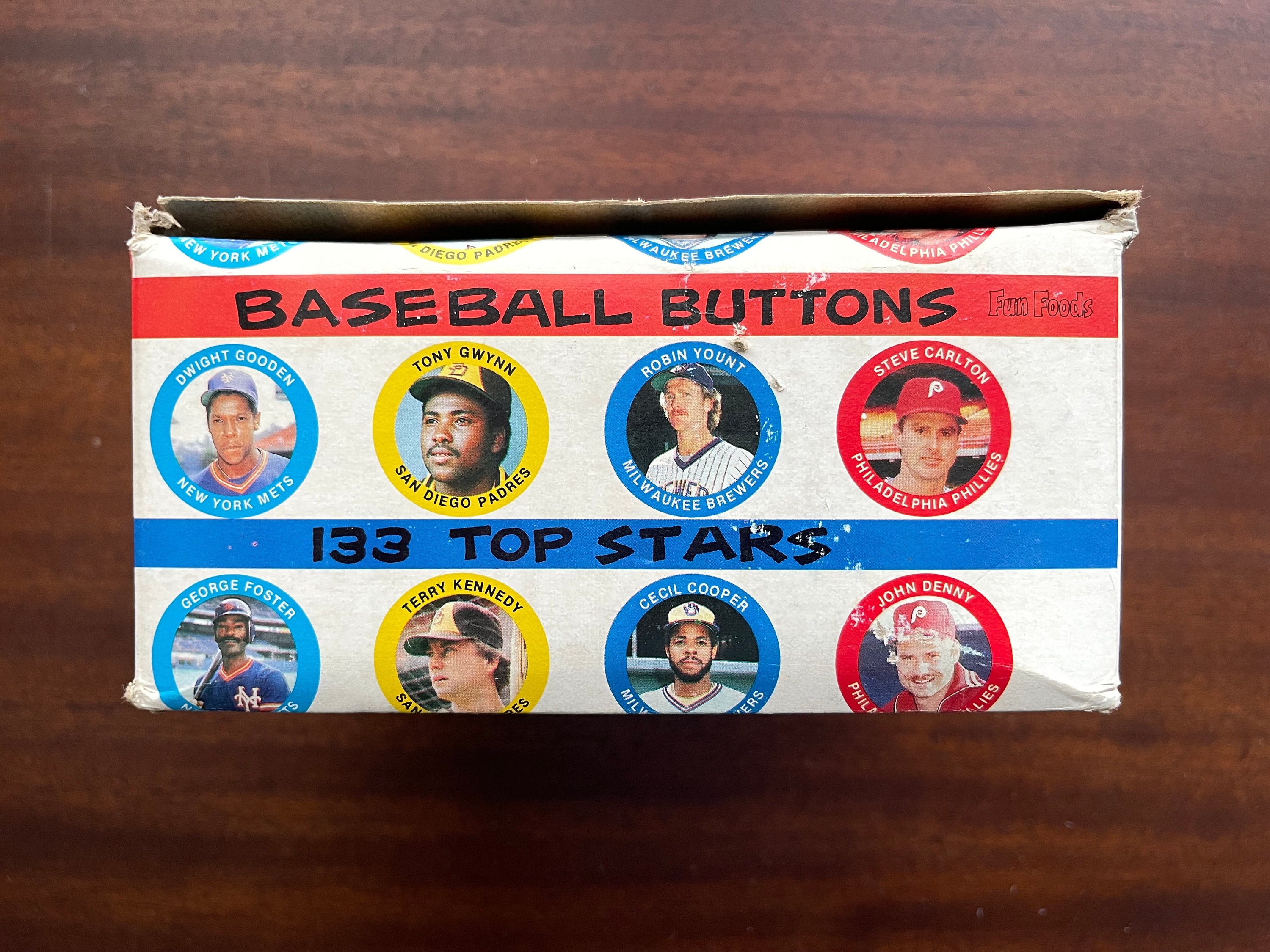 1984 Major League Baseball Buttons, Lot of (4) Packs, Fun Foods, Pin ...