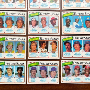 1980 Topps Baseball Cards, Lot of (13) Cards, Future Stars - Etsy