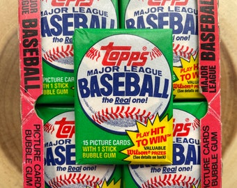 Huge Lot Of 100 Unopened Old Vintage Baseball Cards In Wax - Etsy