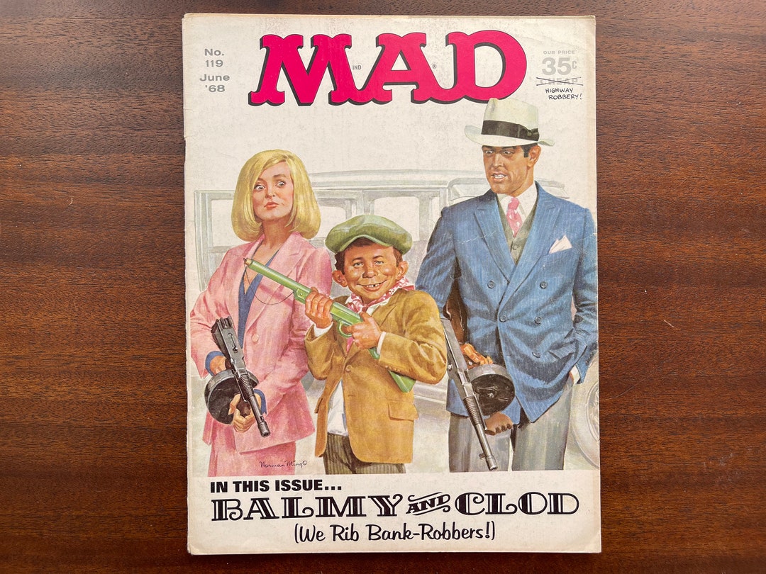 1968 MAD Magazine No. 119 Balmy and Clod We Rib Bank-robbers - Etsy