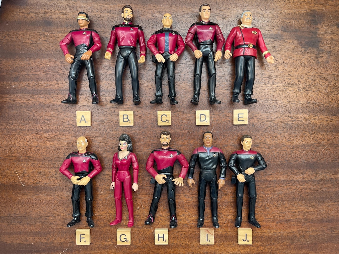 Early 1990's Star Trek Figures, the Next Generation, Deep Space Nine ...