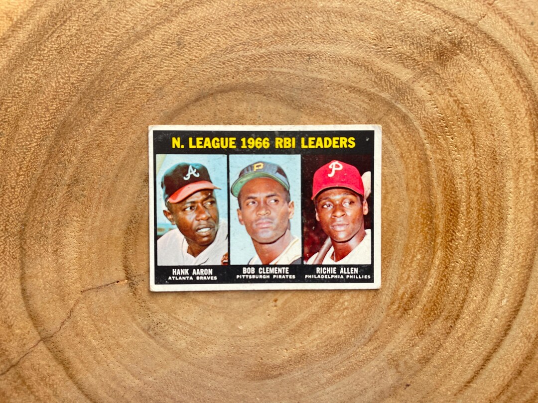1967 Topps #242 RBI Leaders – Hank Aaron, Bob Clemente (roberto ...