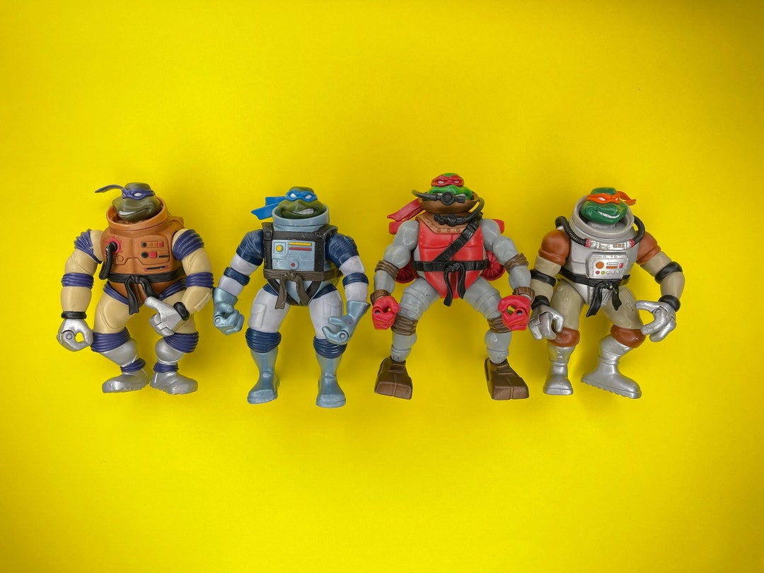 Teenage Mutant Ninja Turtles, Space Hoppin, Lot of 4, Playmates, No ...