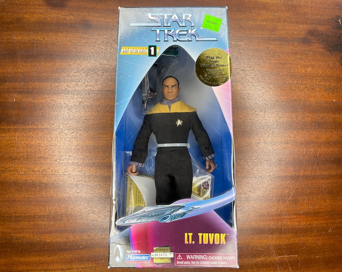 1997 Star Trek, Warp Factor Series, Tuvok, 9" Action Figure, Playmates ...