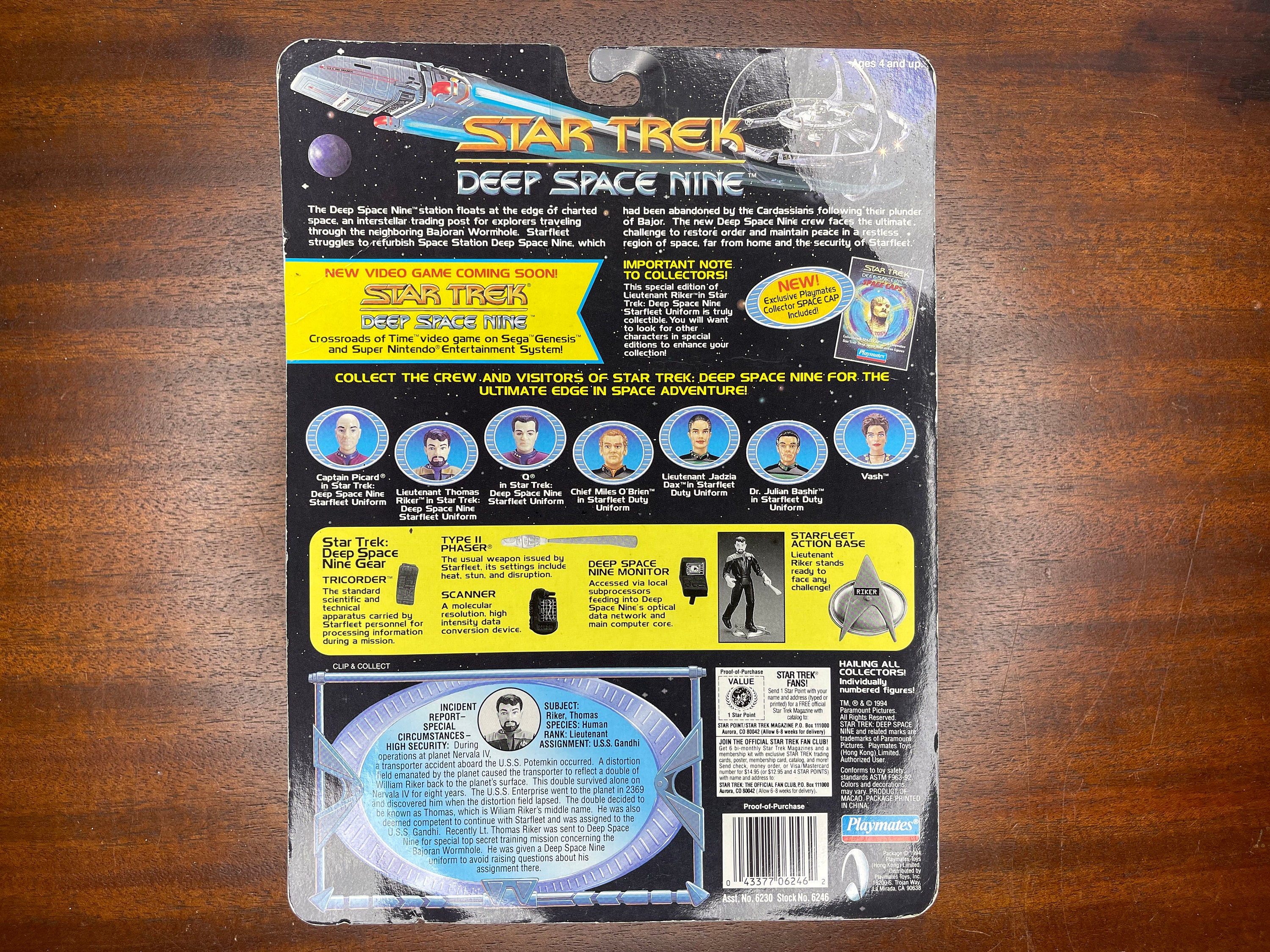 1994 Star Trek, Deep Space Nine, Thomas Riker, New Old Stock - Etsy
