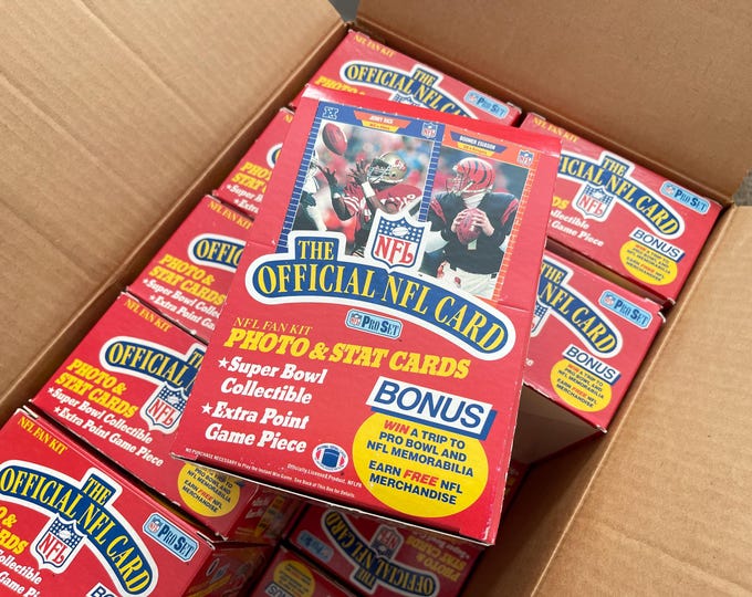 1989 Pro Set Football Hobby Box – Factory Sealed From Old Case – 36 ...