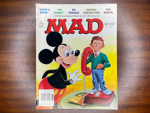 1983 MAD Magazine No. 239 mickey Mouse - Etsy