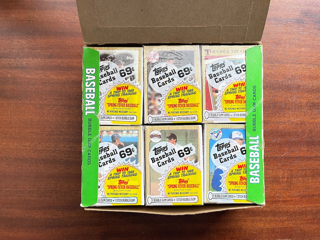 1987 Topps Baseball (2) Cello Packs, (62) Cards Total - Etsy