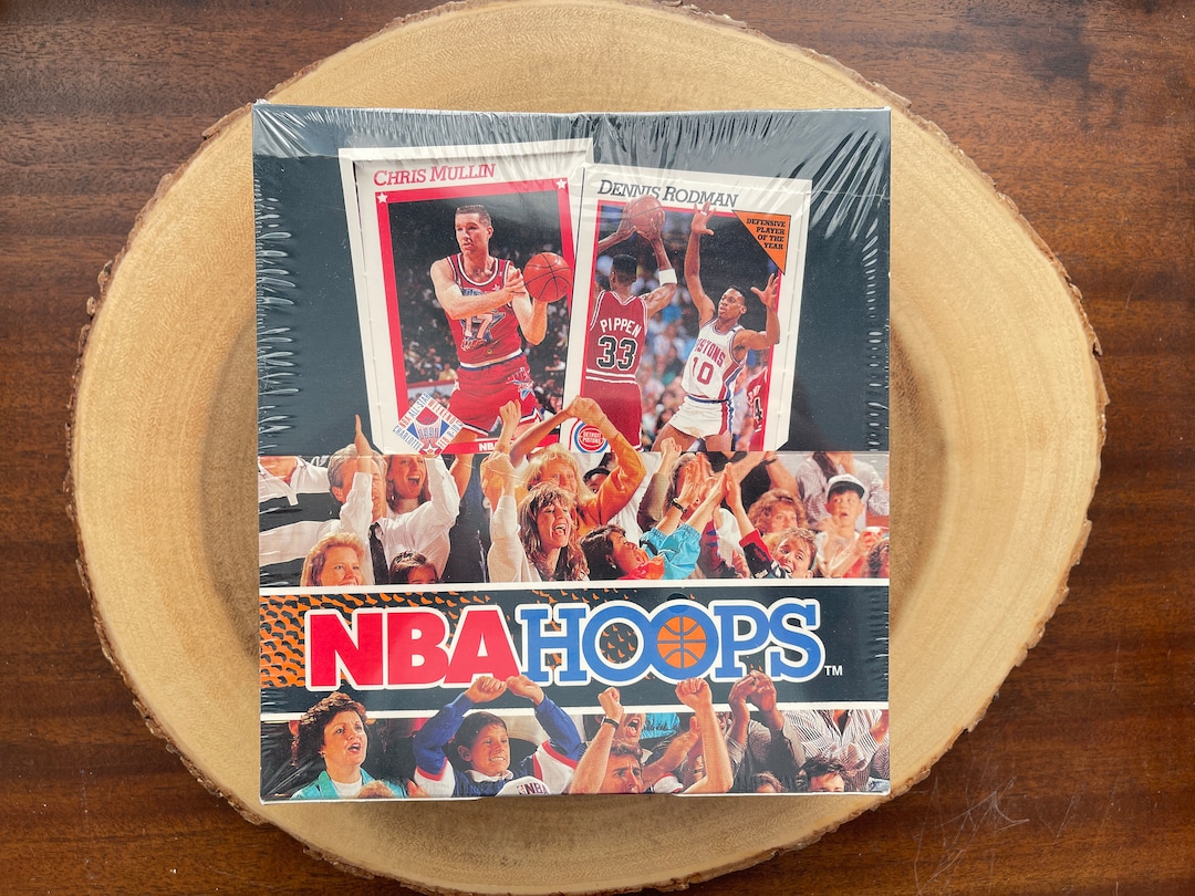 1991-92 NBA Hoops Basketball Rack Pack Box, 12 Packs, 47 Cards per Pack ...