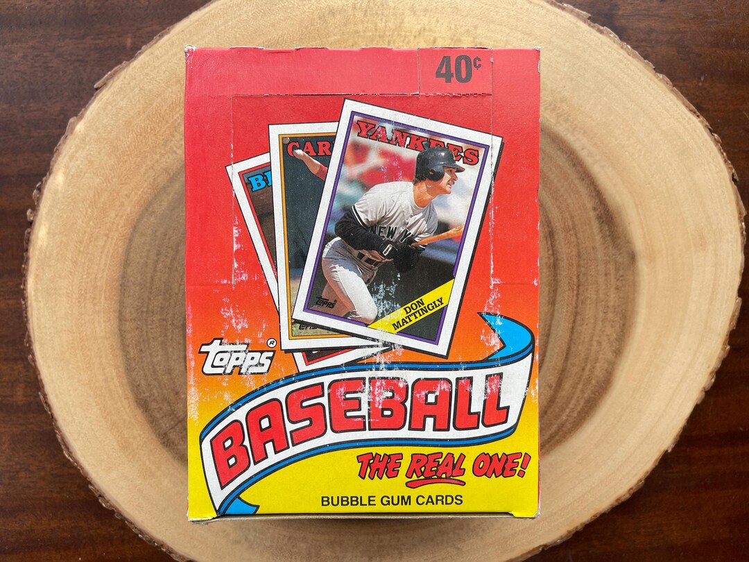 1988 Topps Baseball Wax Box - 36 Unopened Packs - Etsy