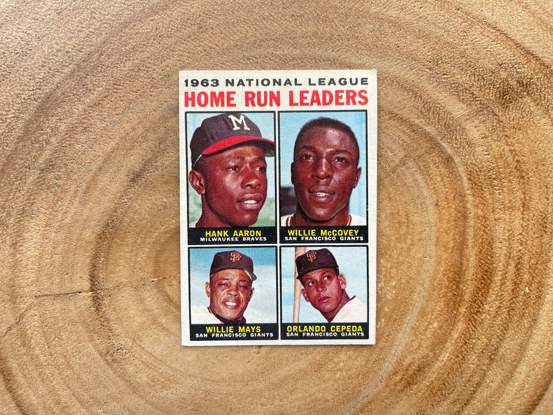 1964 Topps 9, Hank Aaron, Willie Mccovey, Willie Mays, Orlando Cepeda ...
