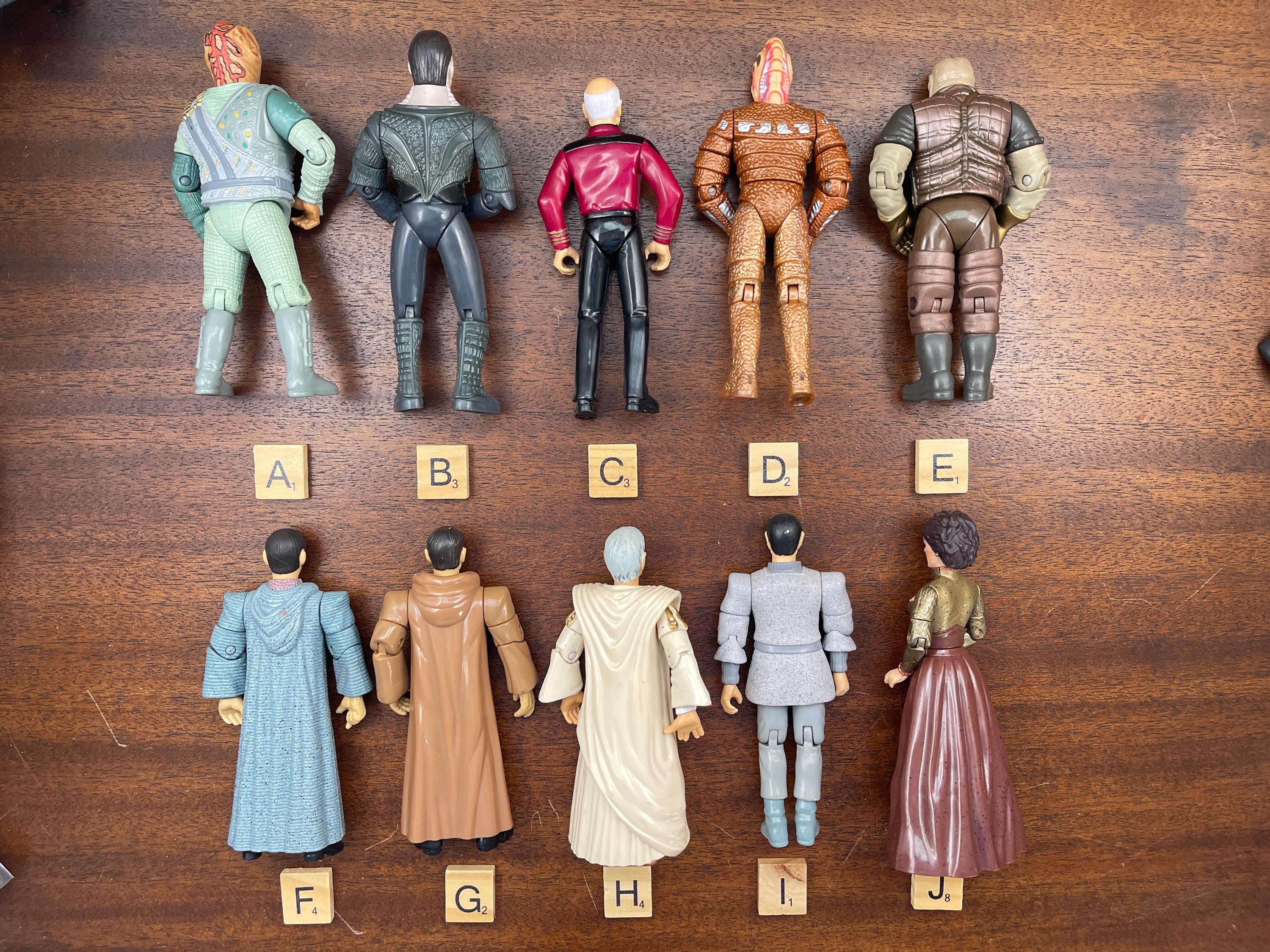 Early 1990's Star Trek Figures, the Next Generation, Deep Space Nine ...