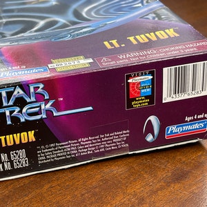 1997 Star Trek, Warp Factor Series, Tuvok, 9" Action Figure, Playmates ...