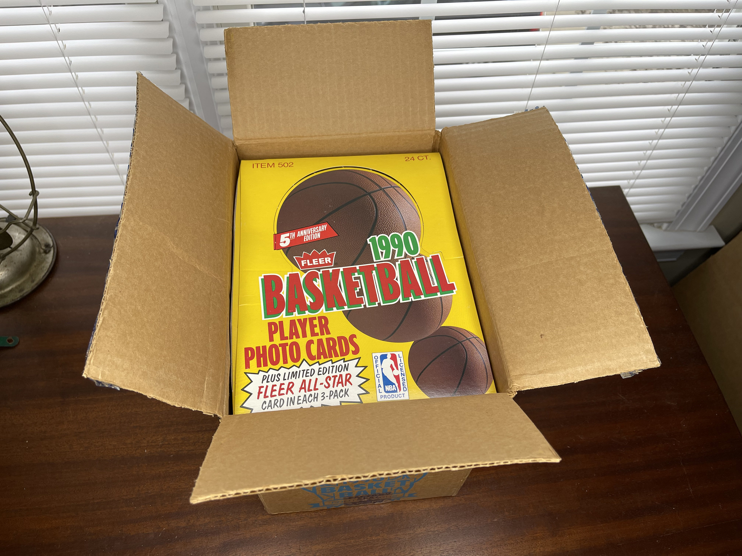 1990 Fleer Basketball Rack Pack, 45 Cards, From Factory Sealed Case ...