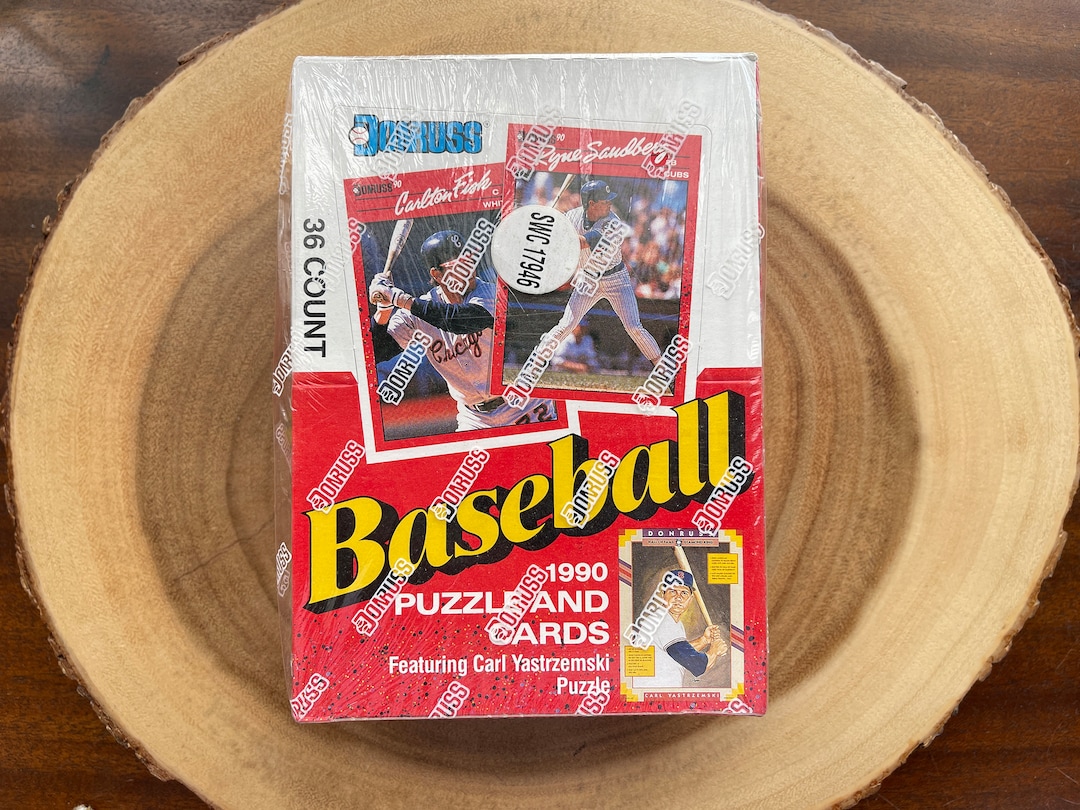 1990 Donruss Baseball Wax Box, Contains 36 Unopened Packs, Factory