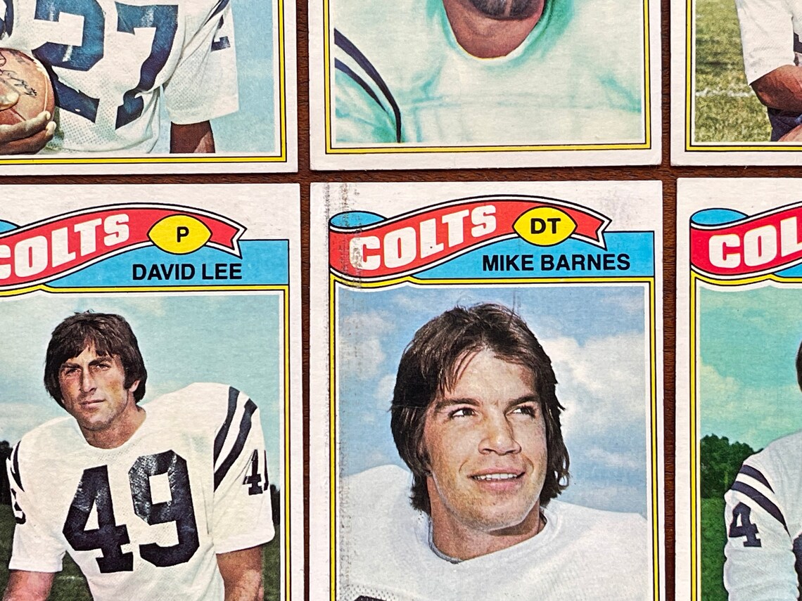 1977 Topps Football Cards Lot of 18 Baltimore Colts - Etsy