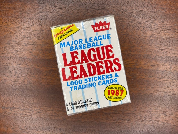 1987 Fleer Baseball Logo Stickers and Trading Cards Factory | Etsy