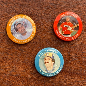 1984 Major League Baseball Buttons, Lot of (4) Packs, Fun Foods, Pin ...