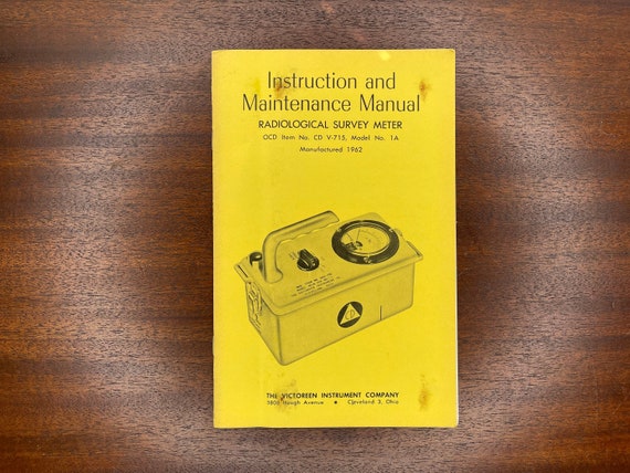 1962 Victoreen CDV-715 No. 1A Radiological Survey Meter - Etsy