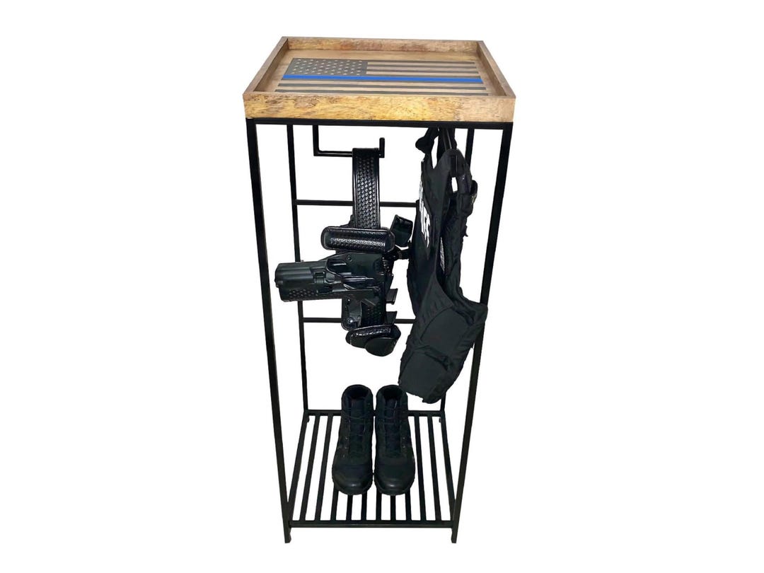 Guard the Line Police Gear Rack - Law Enforcement and Military Gear ...