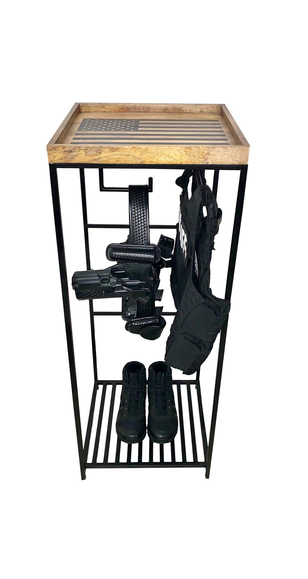 Guard the Line Police Gear Rack Law Enforcement and Military Gear Stand ...