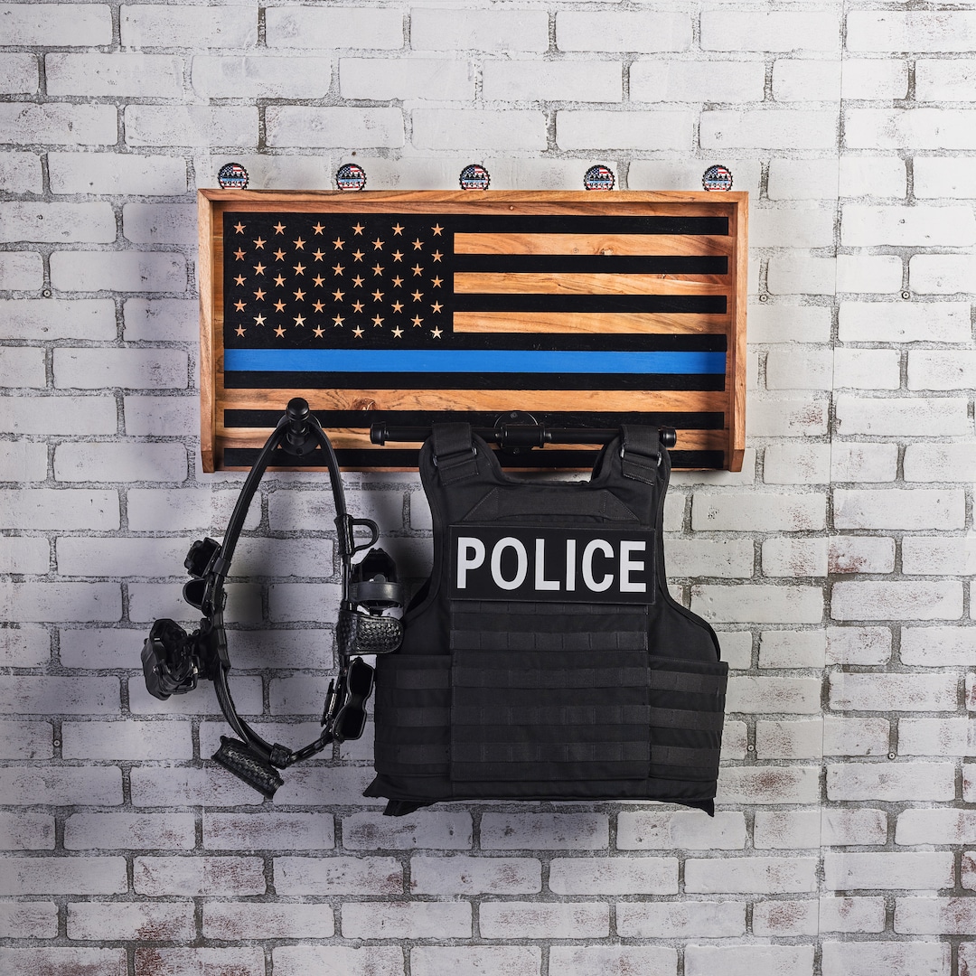 Guard the Line Police Gear Wall Rack - Etsy