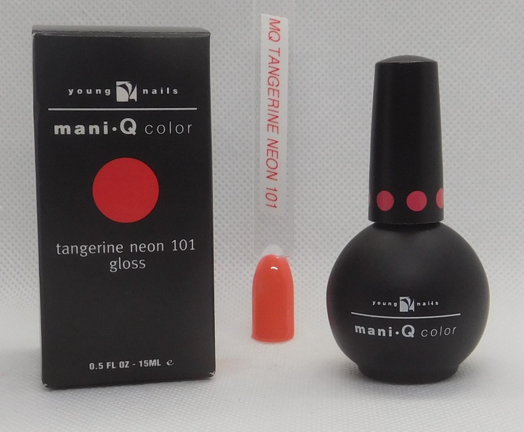 Young Nails Mani-q Color Gel Polish 'tangerine Neon - Etsy UK