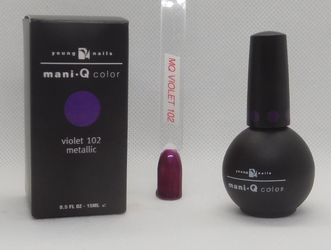 Young Nails Mani-q Color Gel Polish 'violet 102' NEW - Etsy