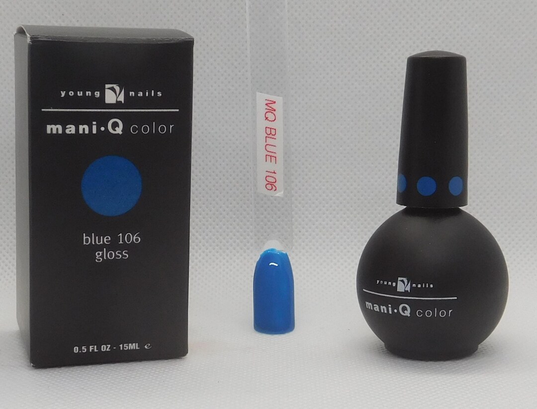 Young Nails Mani-q Color Gel Polish 'blue 106' NEW - Etsy