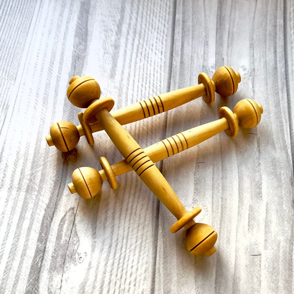 Wooden Bobbins With Thread - Etsy