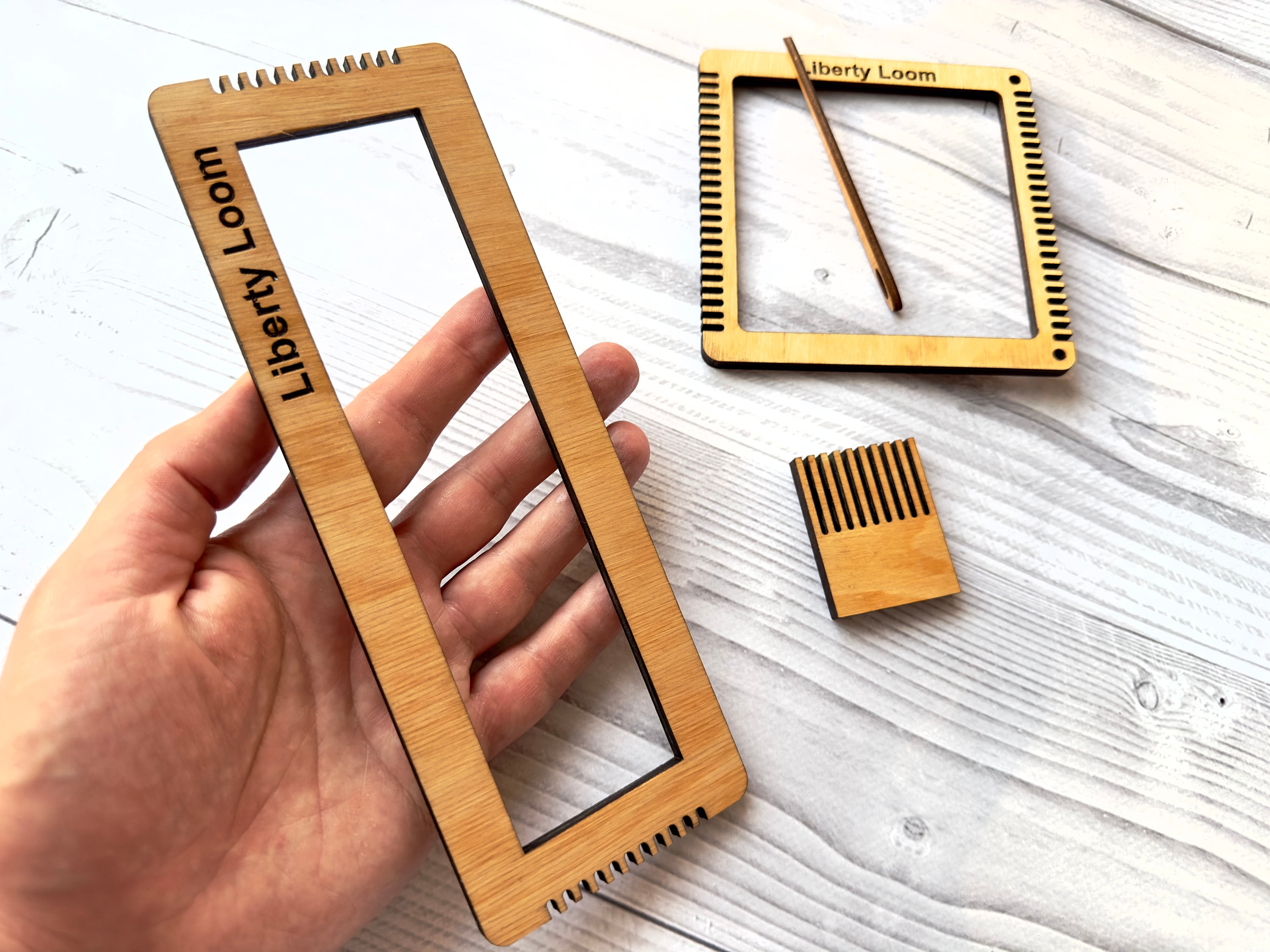 Weaving Looms Kit: Bookmark Loom, Square Small Loom, Weaving Needle and ...