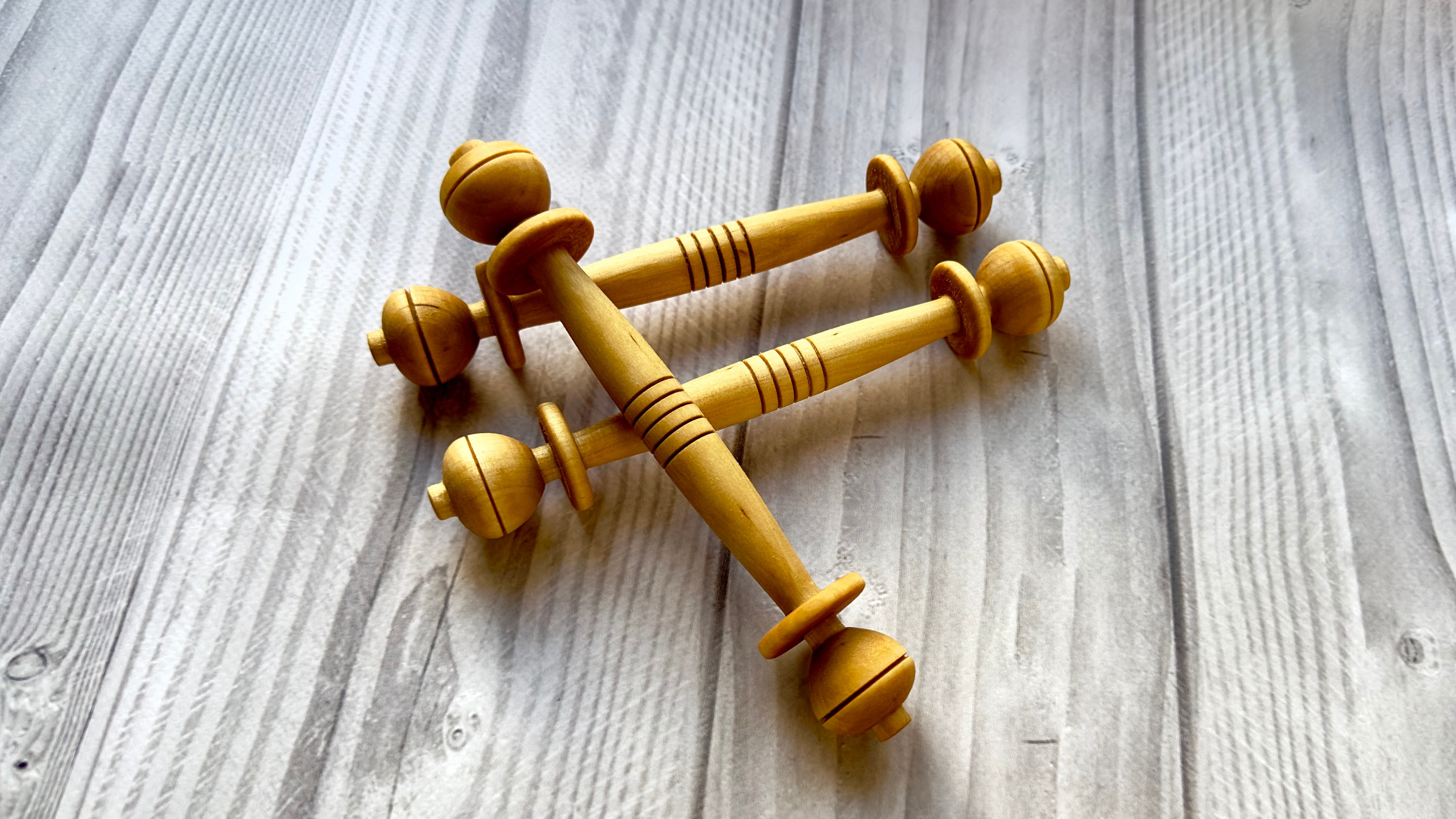 Thread Spools in Medieval Style, Weaving Thread Bobbins Vintage Style ...