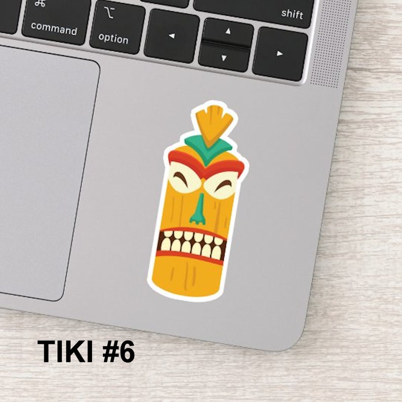 Tiki Masks Vinyl Sticker Decal 3 Inch Hawaii, Tropical, Birthday Party ...