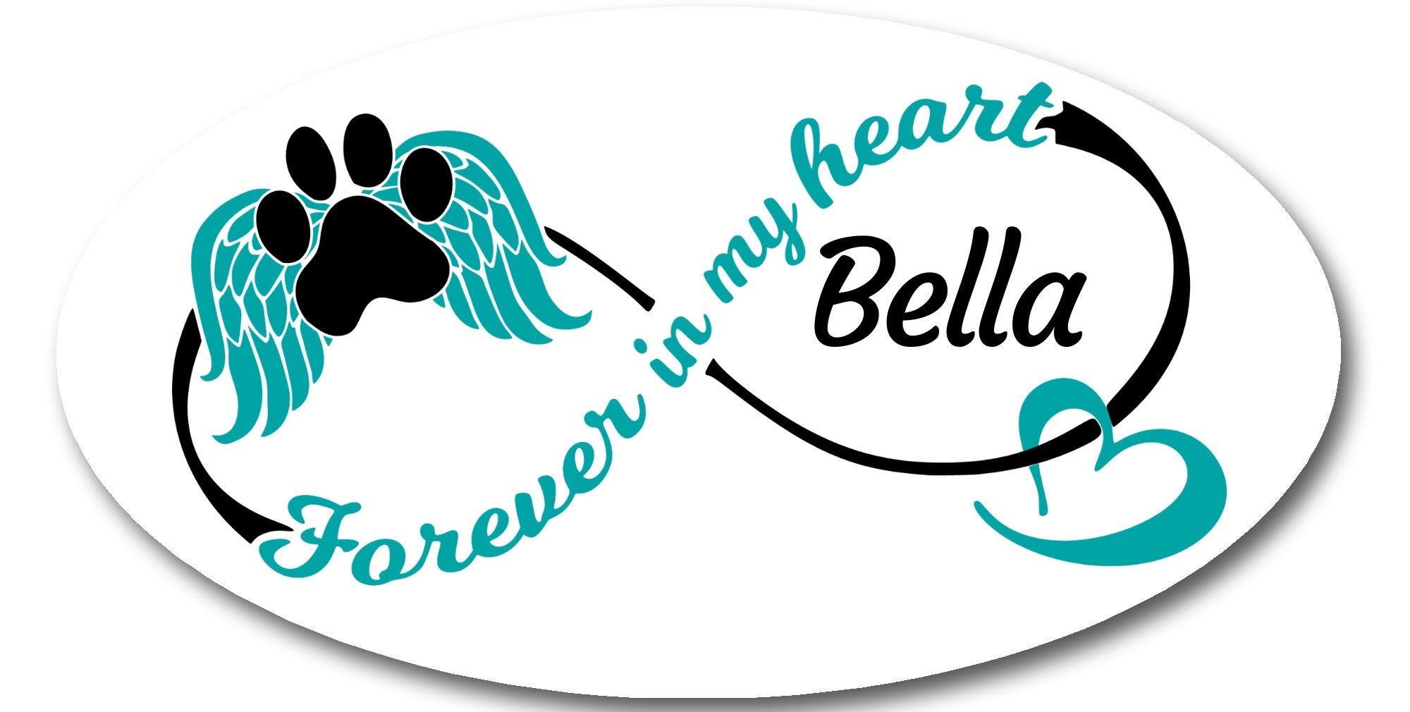 Memorial Pet Dog Cat Vinyl Sticker Decal 3 Sizes - Personalized ...
