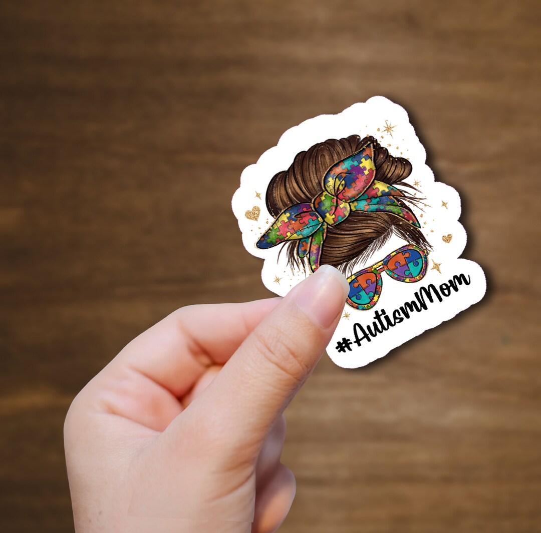Autism Mom Vinyl Sticker Decal - Decoration, Laptop, Journal Stickers ...
